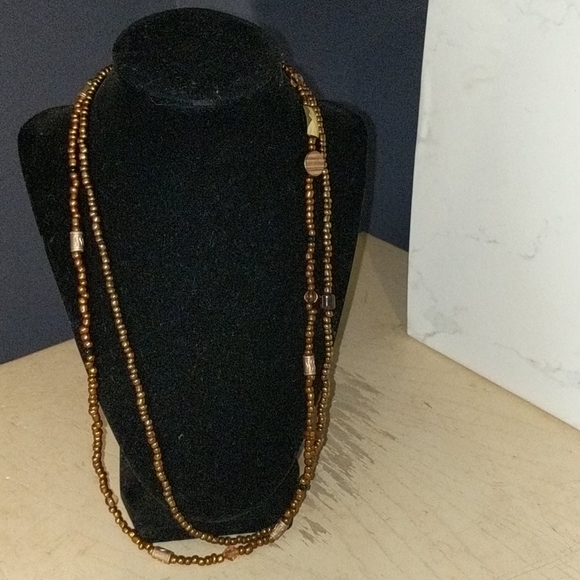 Jewelry | Copper Colored Beads Necklace Set | Poshmark